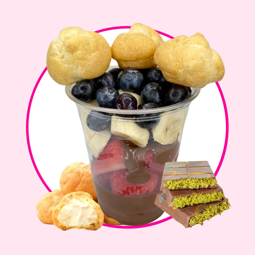 DUBAI CHOCOLATE - Dippy Delight Fruit Cup – Drip n Dip